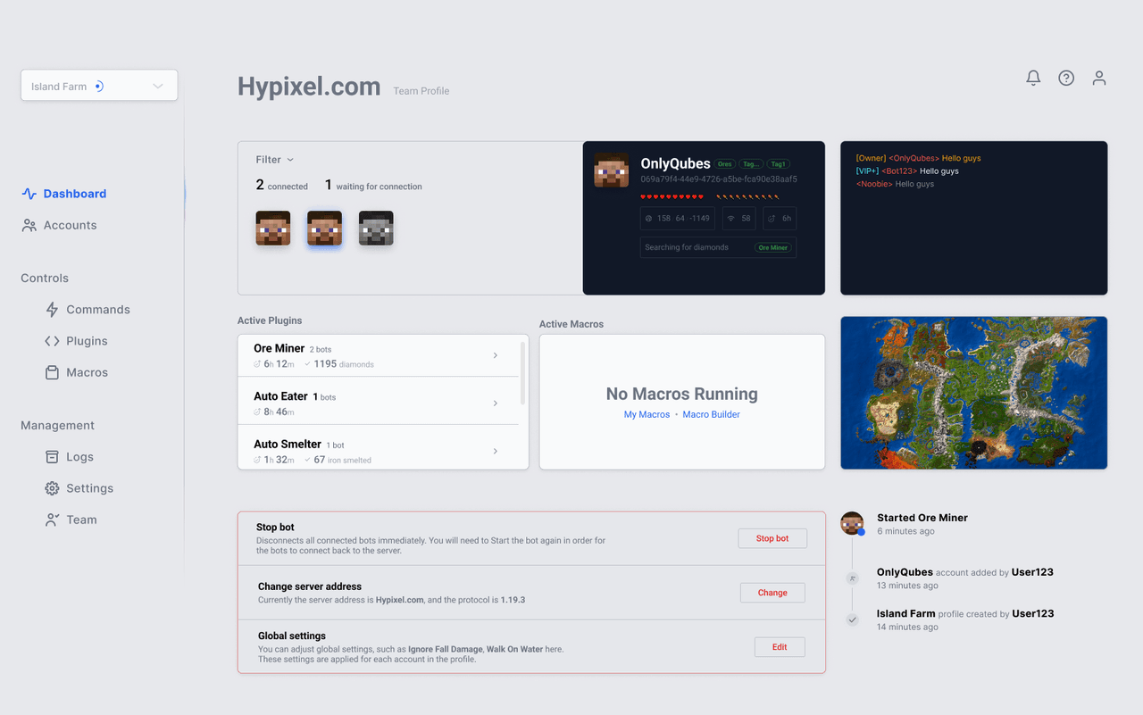 Minecraft Bot - OQMineBot